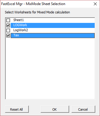 Workbook Calculation Settings: Mixed Mode